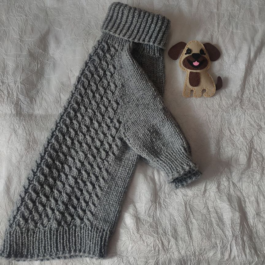 Одежда для собак свитер вязаный ручная работа