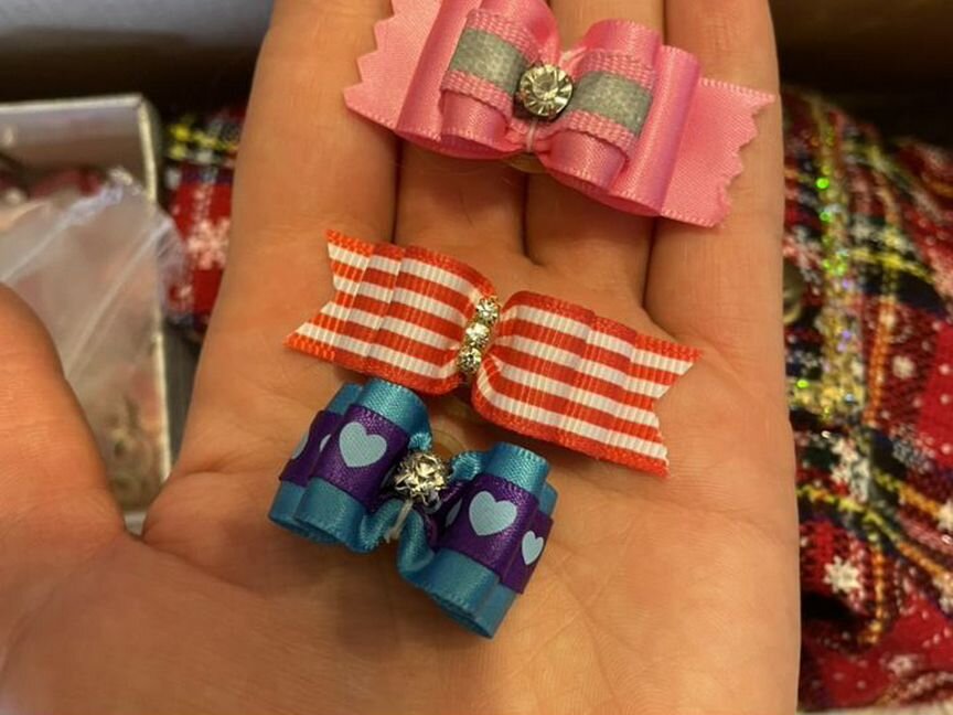 Резинки бантики для Йорка