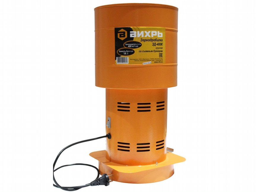 Зернодробилка Вихрь зд-400К