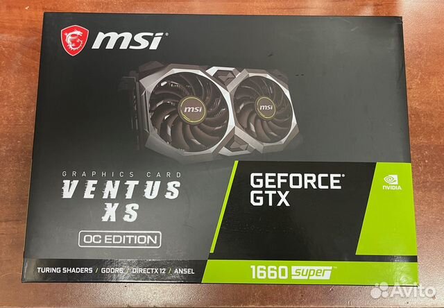 Видеокарта MSI GTX 1660 Super Ventus XS OC 6Gb new купить в Санкт ...