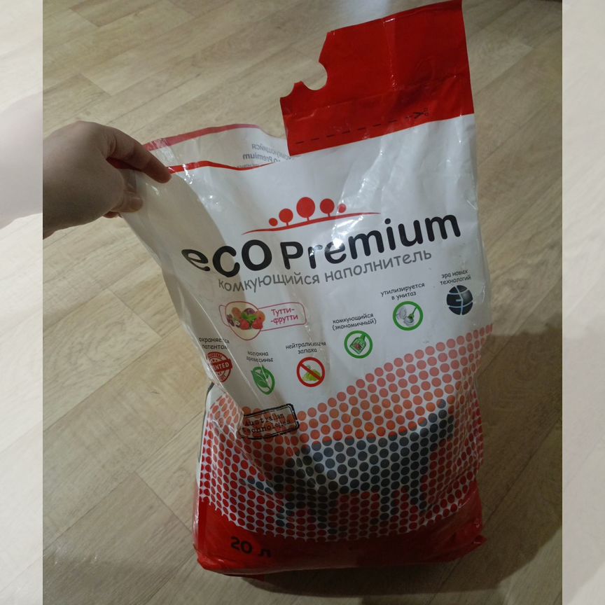 Наполнитель Тутти-фрутти Комкующийся ECO-Premium