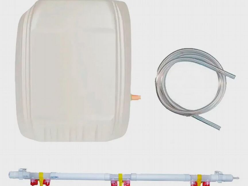 Поилка навесная ниппельная для сельхоз птиц 10л3шт