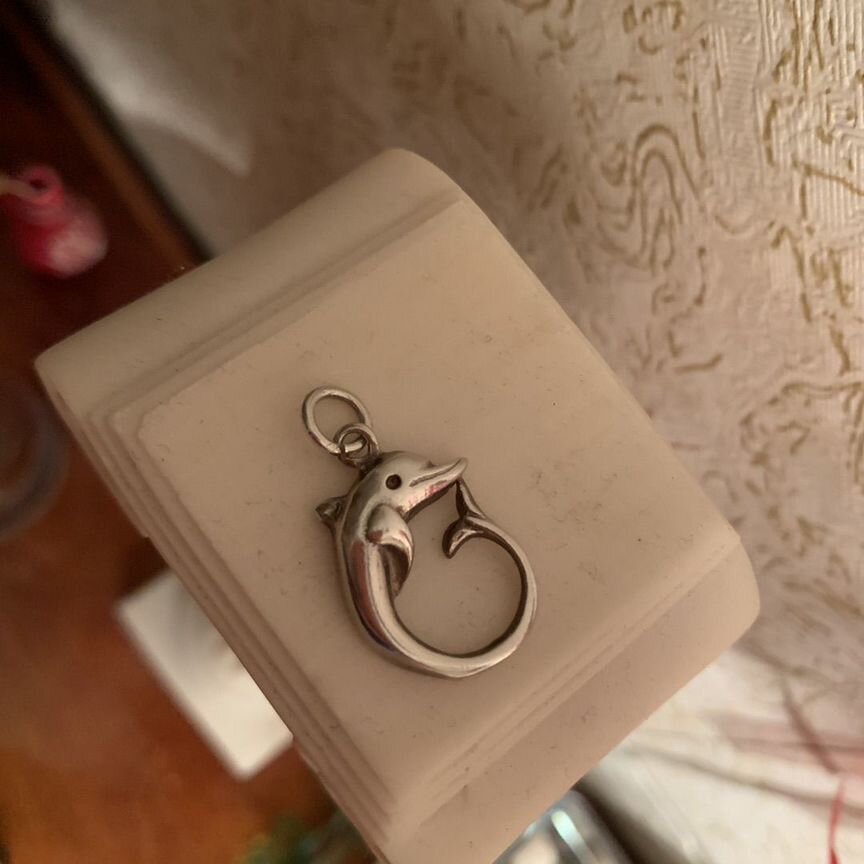 Подвеска дельфин серебро