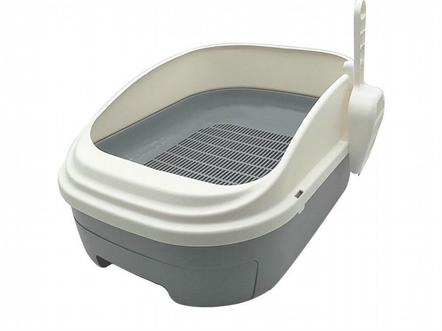 Лоток двухуровневый с поддоном для кошек и собак
