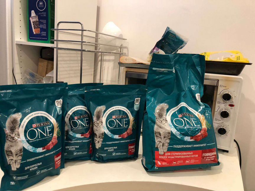 Кoрм для кoтoв/кoшeк Purina one с говядиной