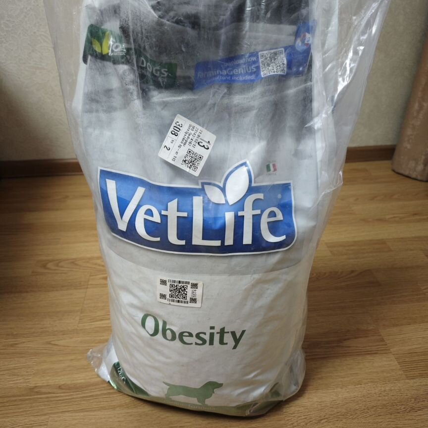 Сухой корм для собак Vet life obesity 12 кг