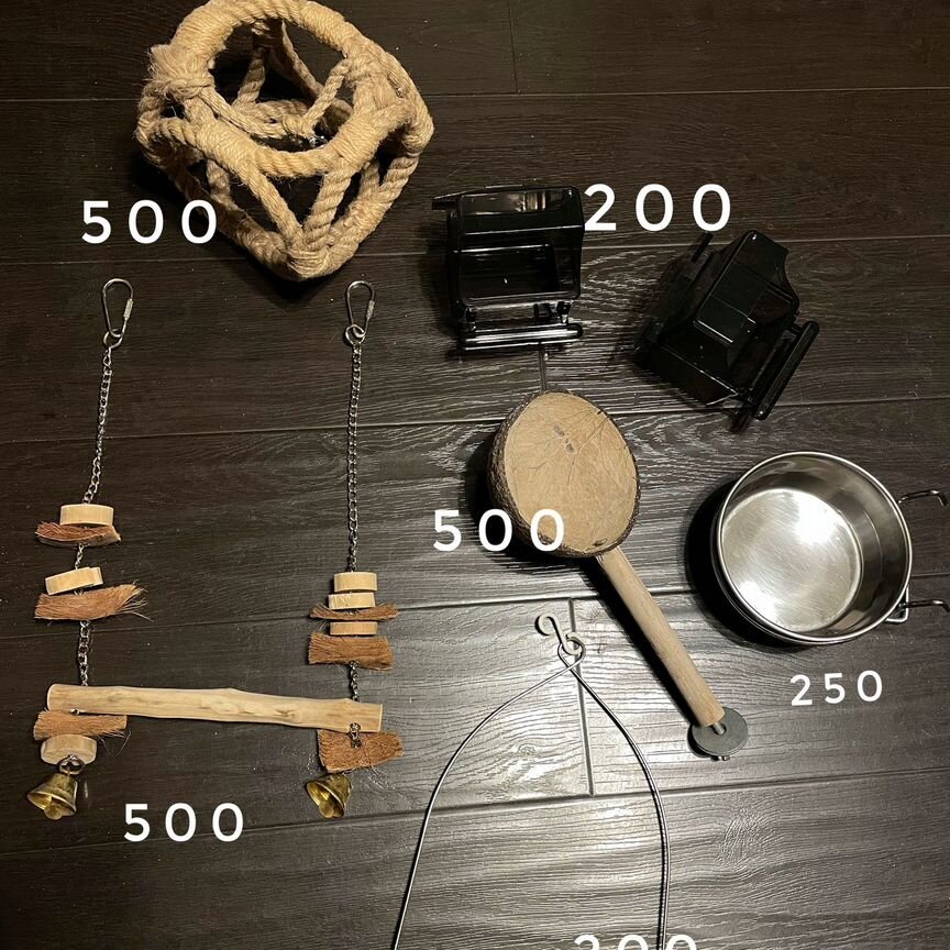 Игрушки для попугаев набор