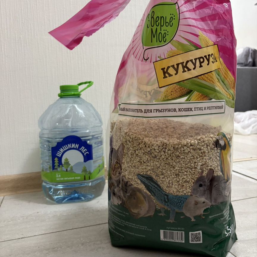 Наполнитель кукурузный Зверье Мое