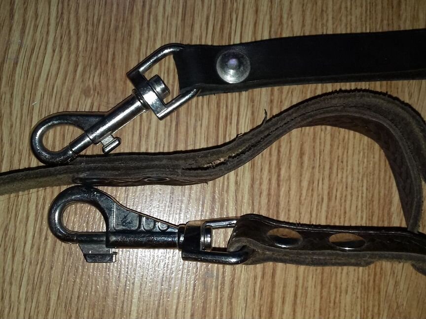 Шлейка поводок кожаный водилка