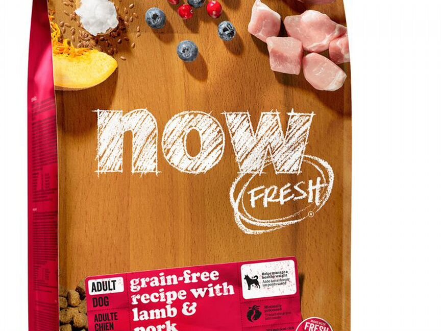 Корм NOW fresh беззерновой для взрослых собак со с