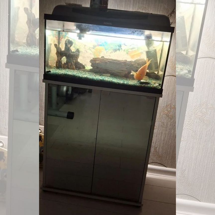 Аквариум 100 л с тумбой