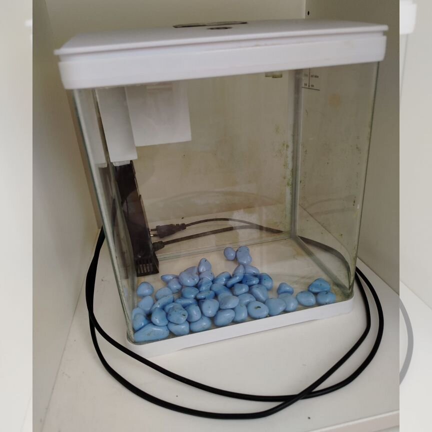 Аквариум prime, 7л, белый, с LED и фильтром