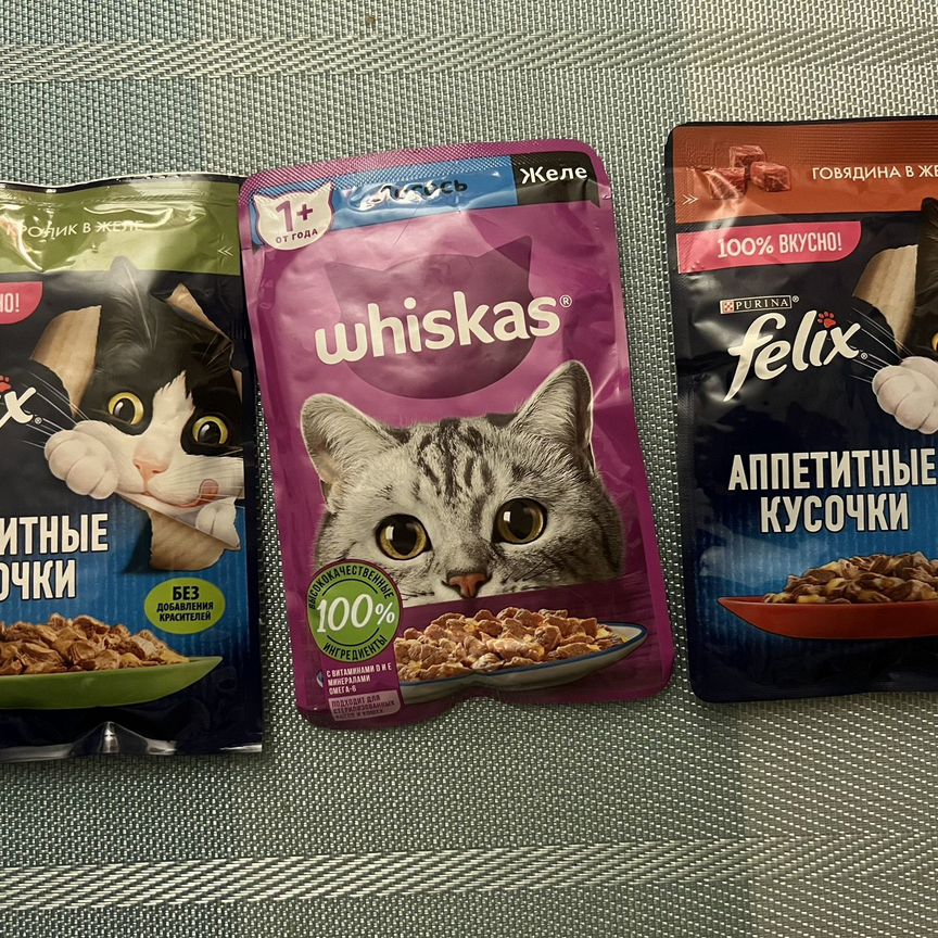 Жидкий корм для кошек felix whiskas