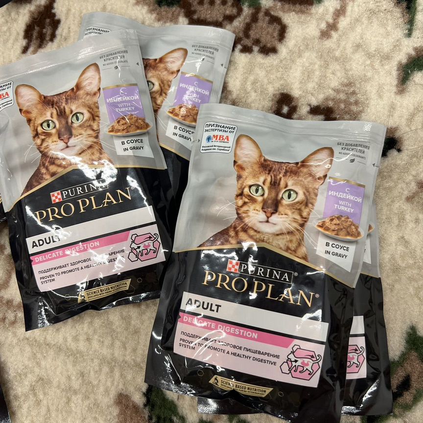 Корм для кошек (14 штук) purina pro plan