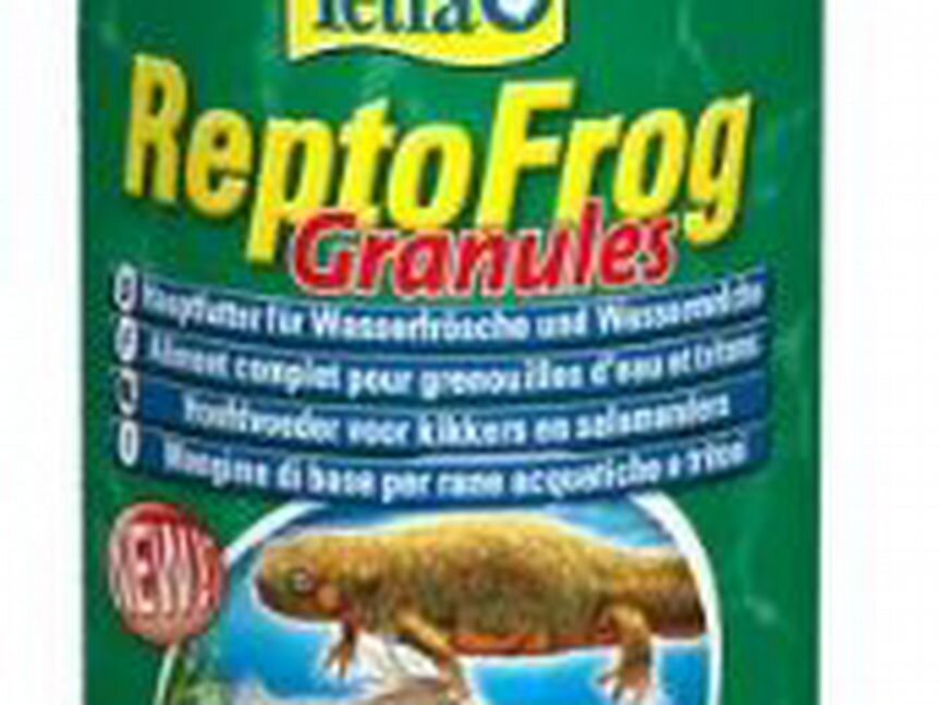 Корм Tetra ReptoFrog Granules и мотыль сухой