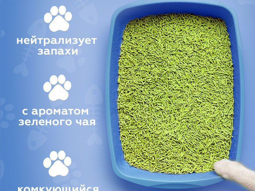 Наполнитель соевый для Кошачьего Туалета "Вгоршок"