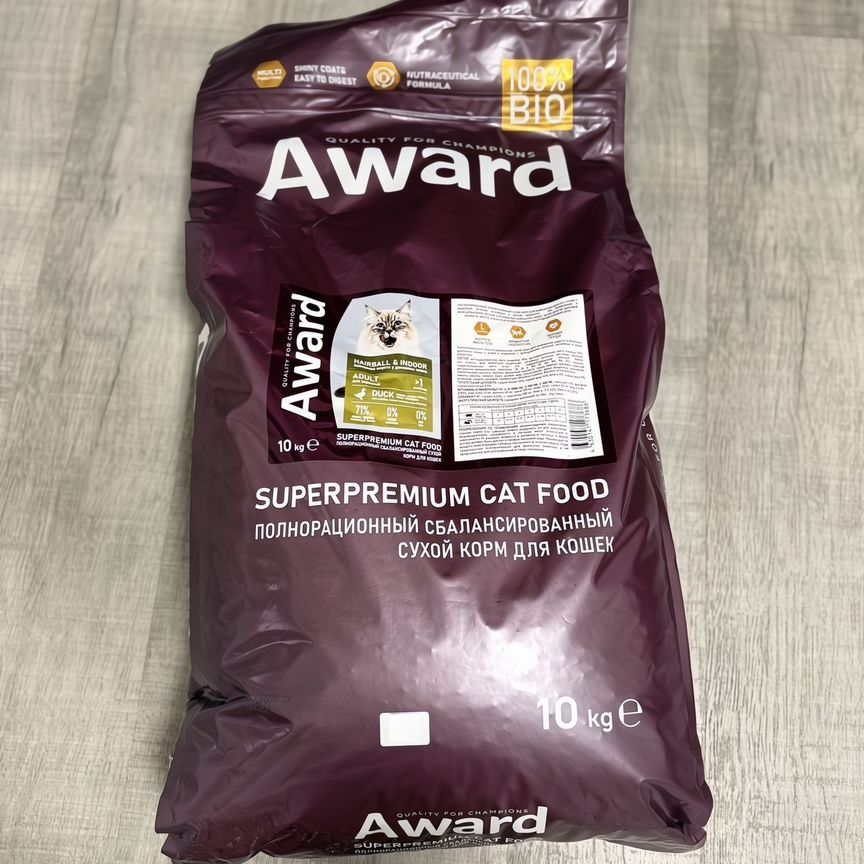 Сухой корм для кошек award