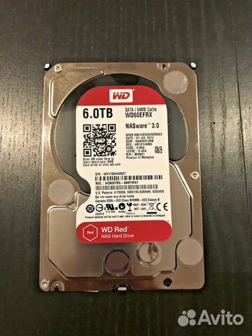 WD Red 6tb WD60efrx (CMR) купить в Москве | Электроника | Авито