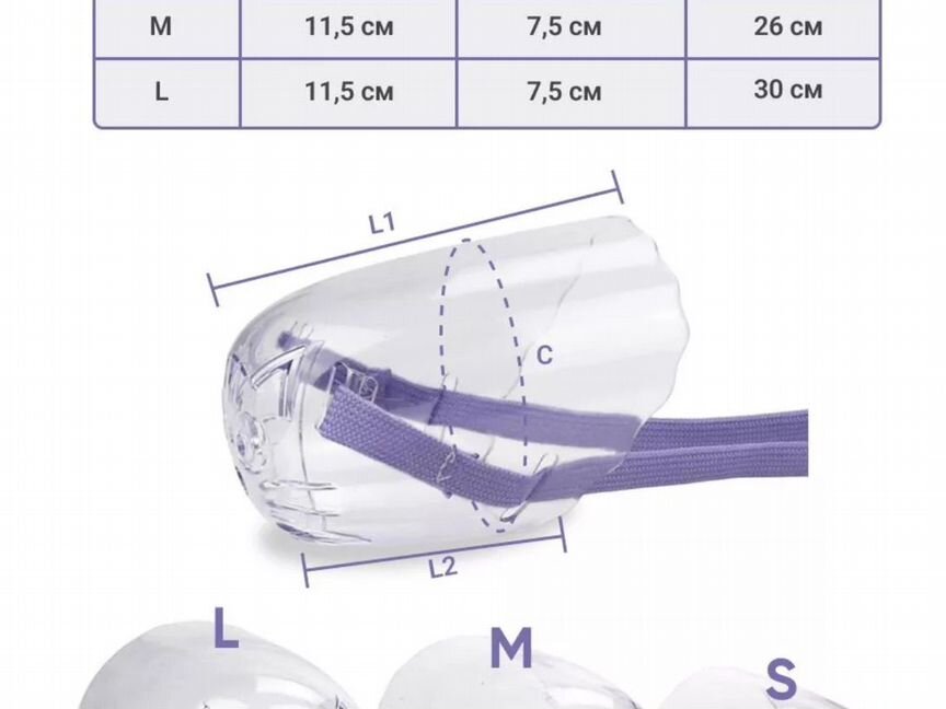 Пластиковый намордник для собак и кошек