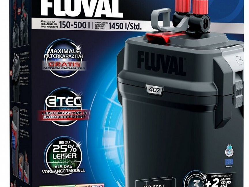 Внешний фильтр для аквариума Fluval 407 (Новый)