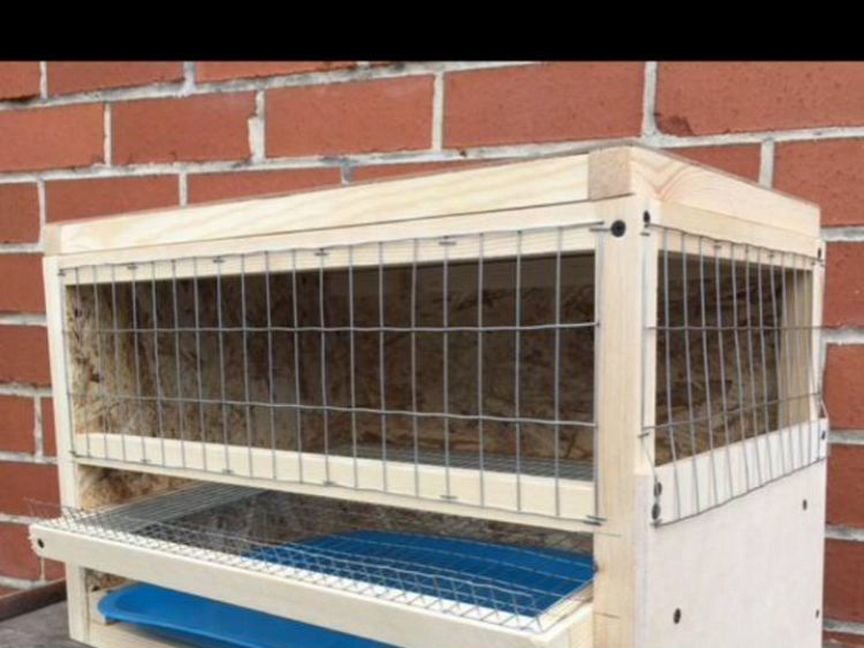 Новые клетки для перепелок с кормушками, поддоном