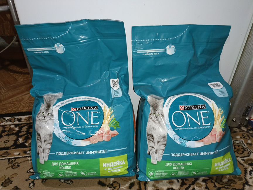Кошачий корм purina ONE 3кг