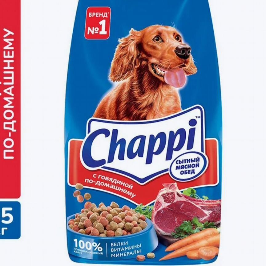 Сухой корм для собак чаппи 15 кг