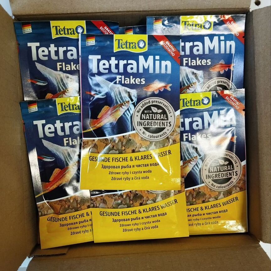 Коробка корма TetraMin хлопья 3г 50 шт