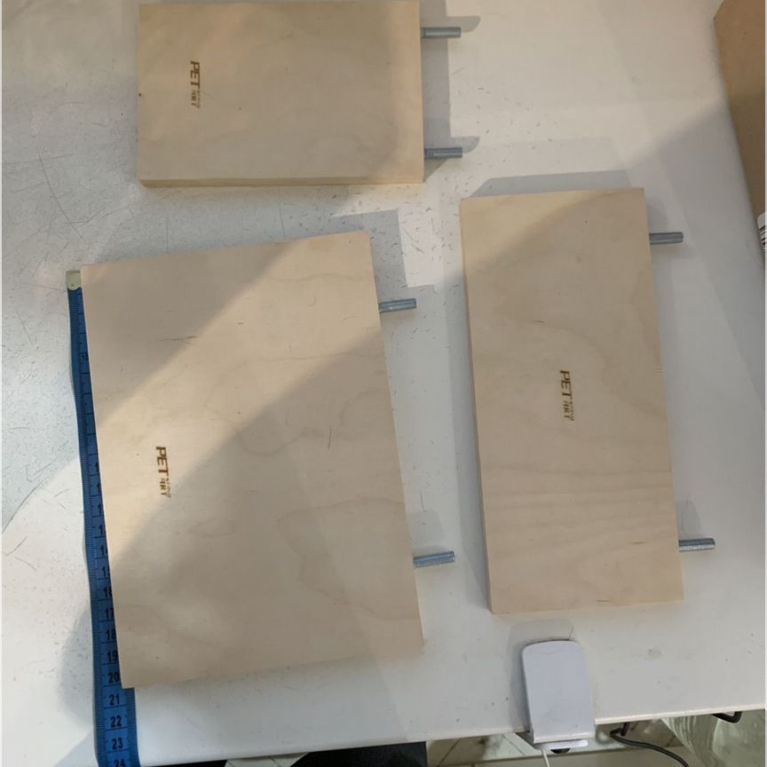 Набор деревянных полок для грызунов