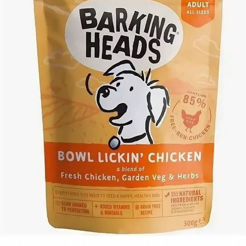 Влажный корм Barking Heads для собак с курицей