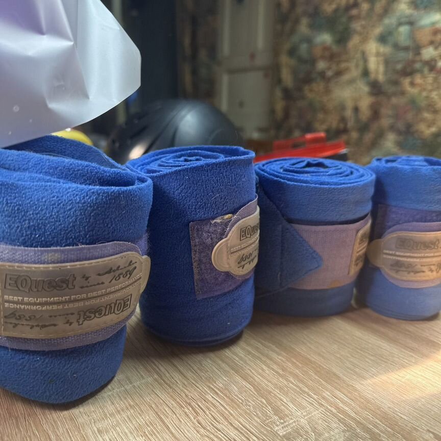 Бинты для лошади синие