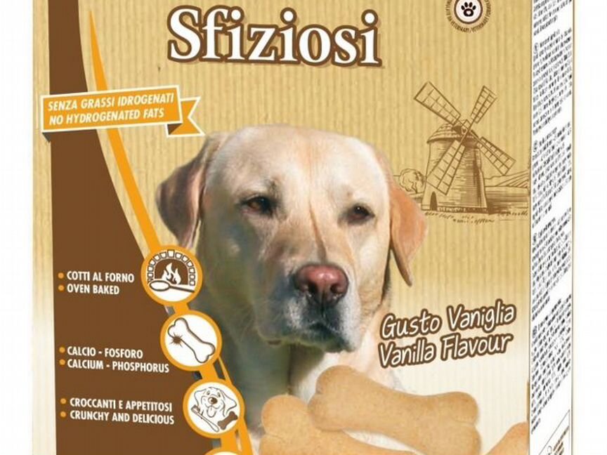 Cliffi (Италия) лакомство для собак "Бисквиты с ка