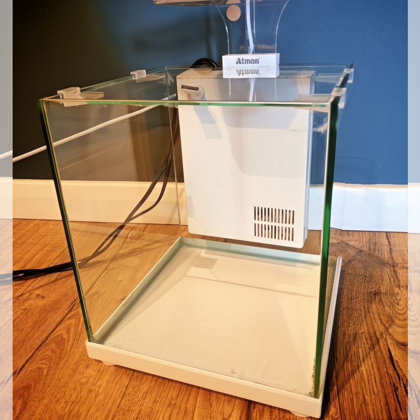 Аквариум Atman 12л, фильтр, нагреватель, лампа