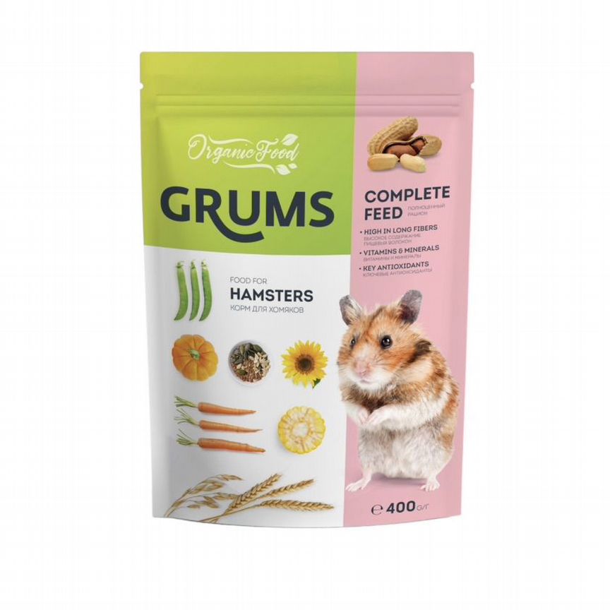 Корм для хомяков Grums 400г