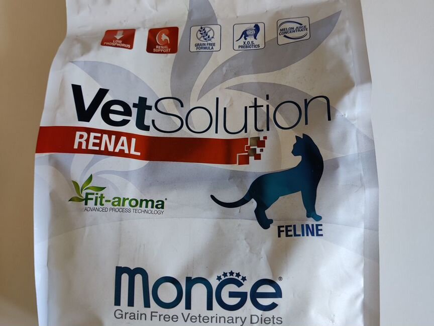 Корм Monge VetSolution Renal сухой для кошек 1.5кг