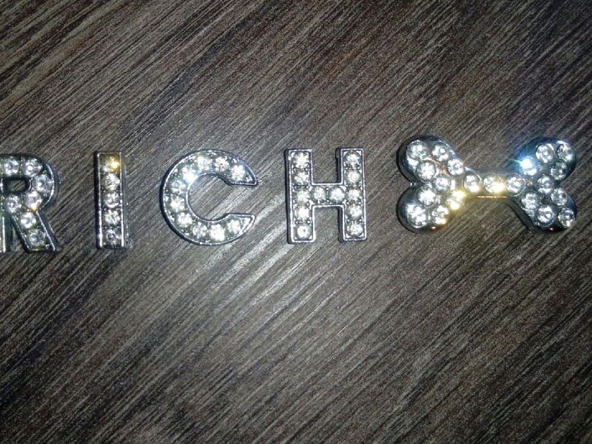 Буквы на ошейник rich