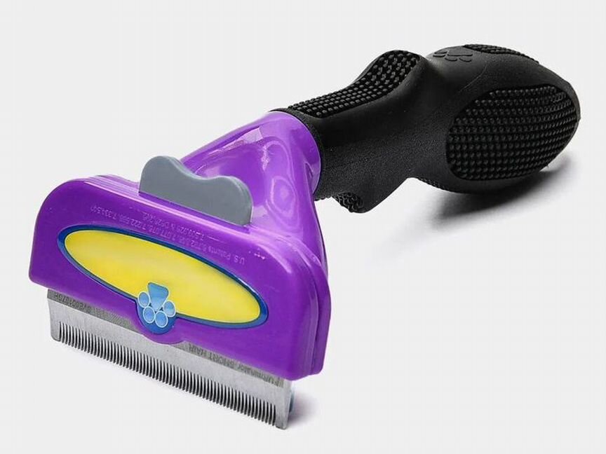 Щетка дешеддер пуходерка для вычесывания шерсти со