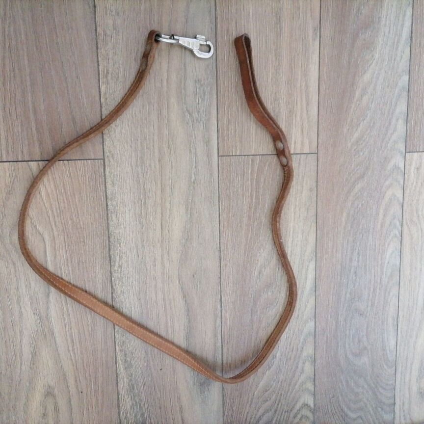 Кожаный поводок для собаки