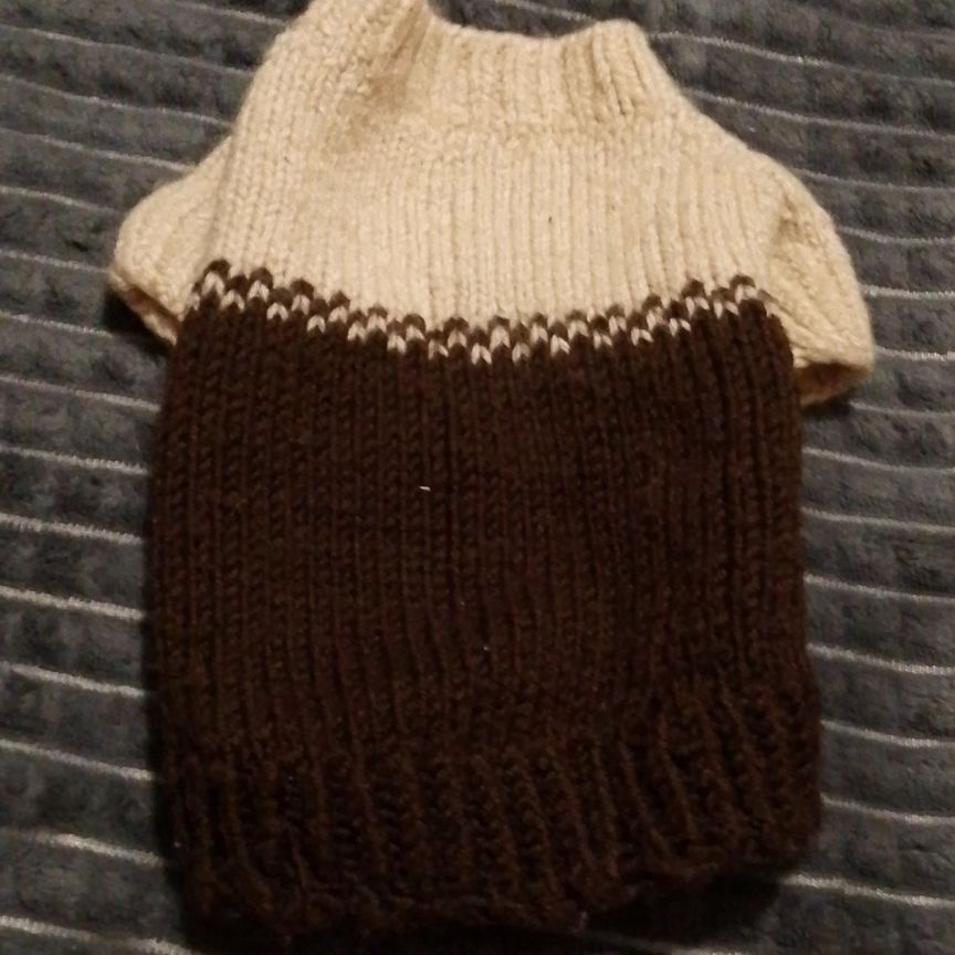 Вязаная кофта для собак