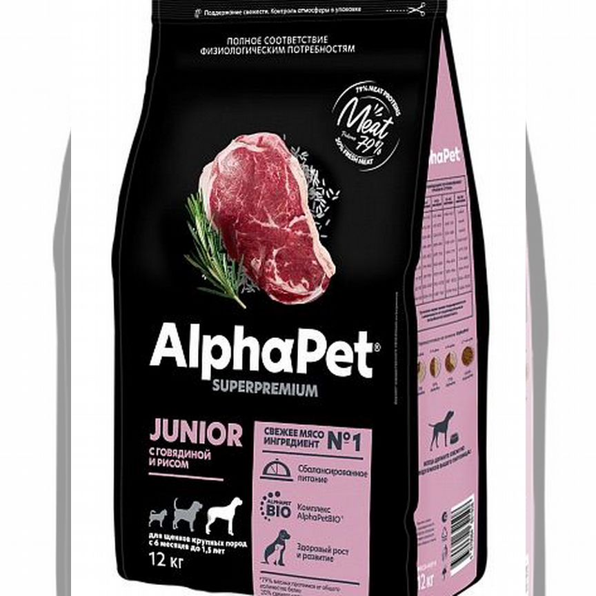 Корм alphapet для собак