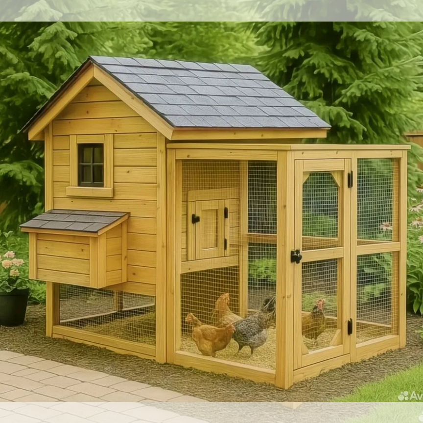 Курятник на 10 кур утепленный