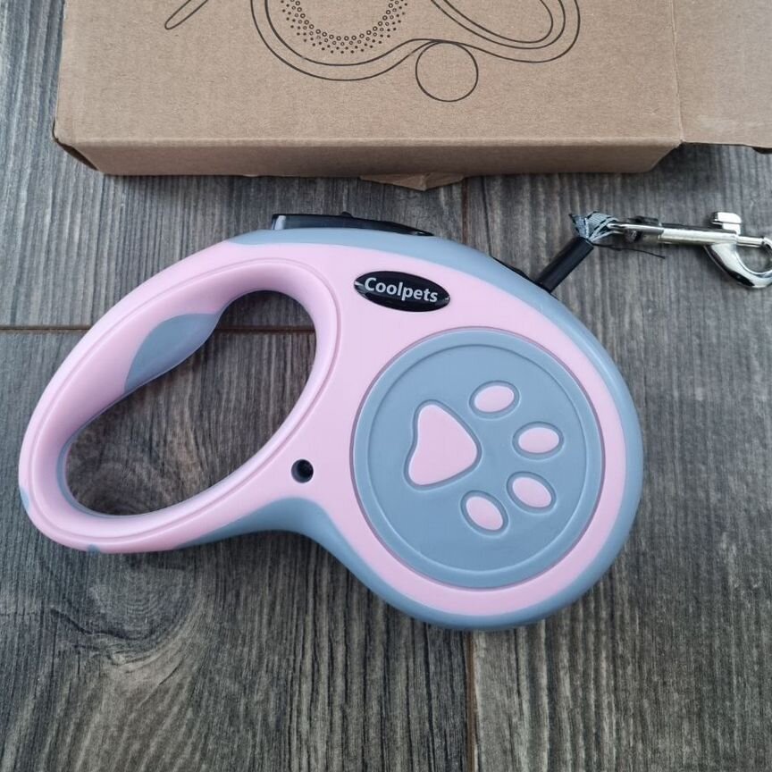 Поводок рулетка для кошек и мелких собак