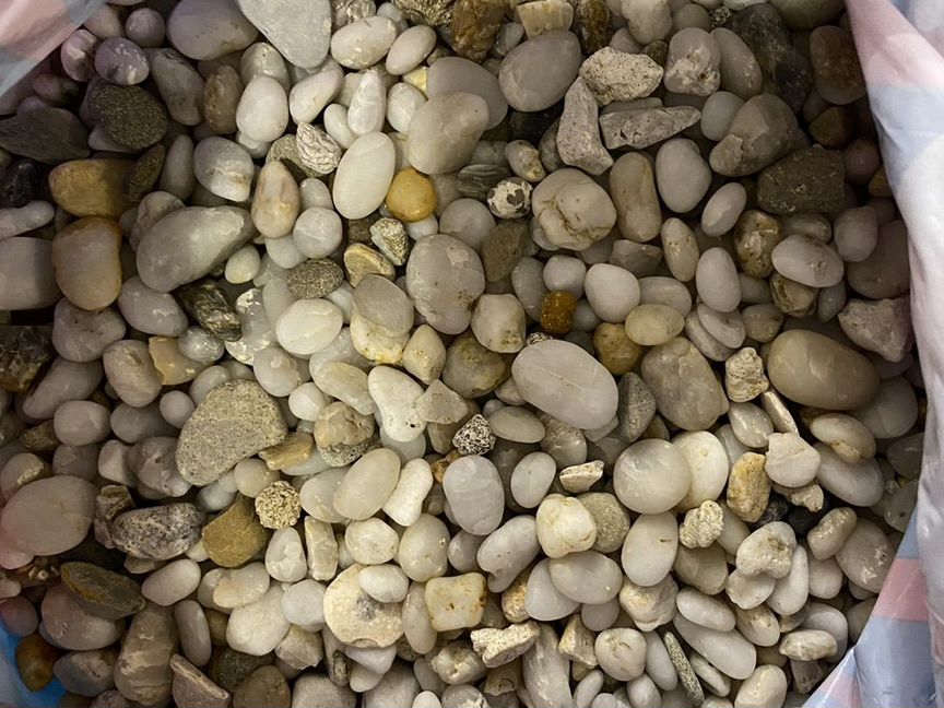 Грунт для аквариума - галька морская жемчужная