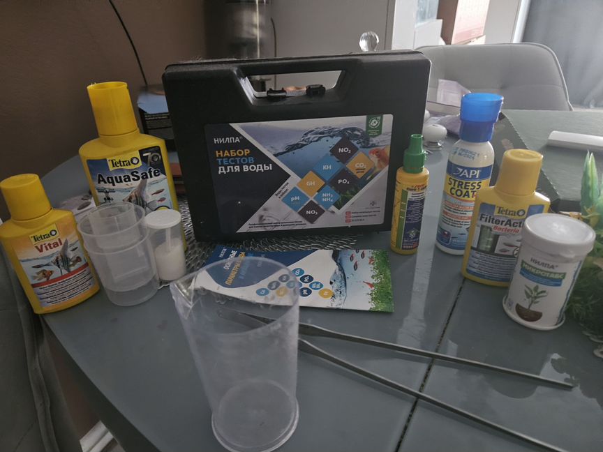 Набор химии для аквариума (tetra, api, нилпа)