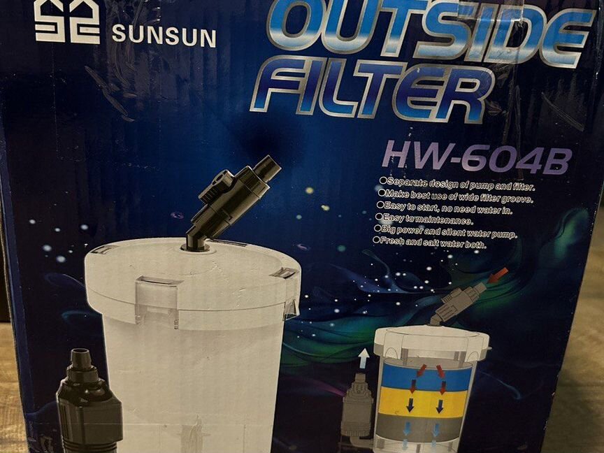Фильтр для аквариума внешний sunsun HW-604B