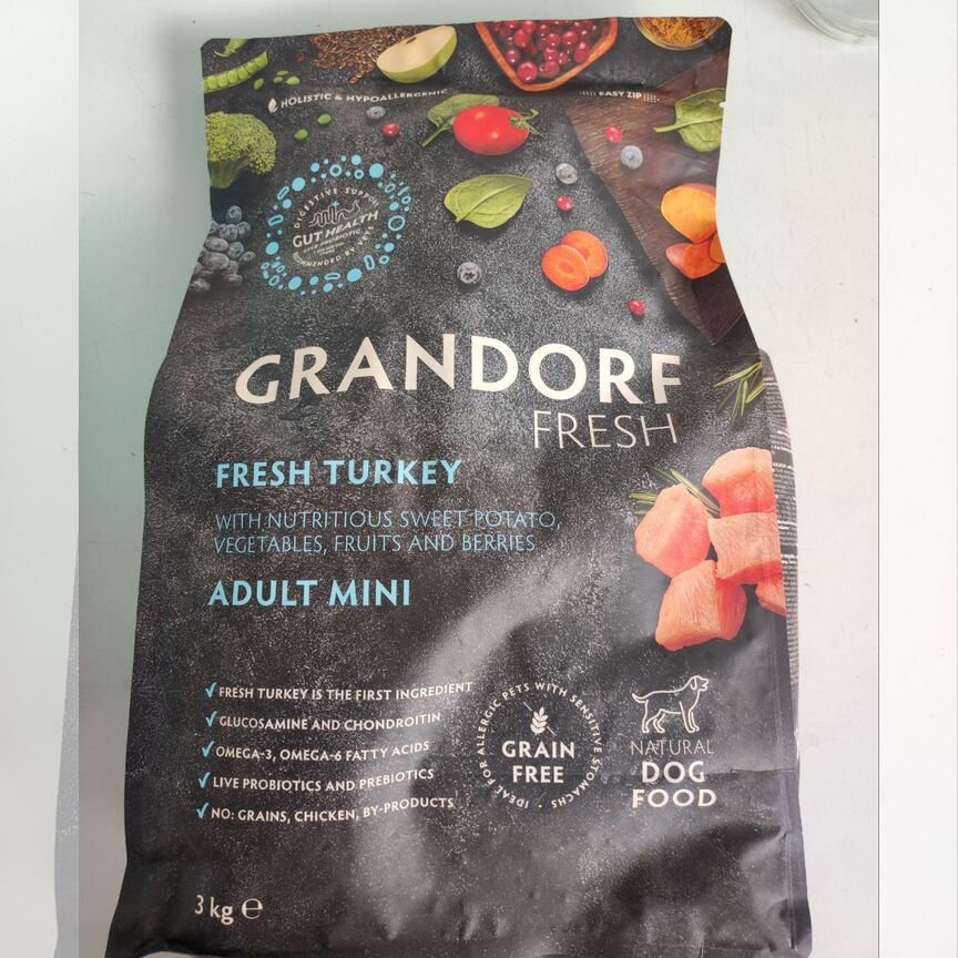 Сухой корм для собак мелких пород grandorf