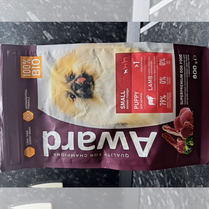 Сухой корм для собак award