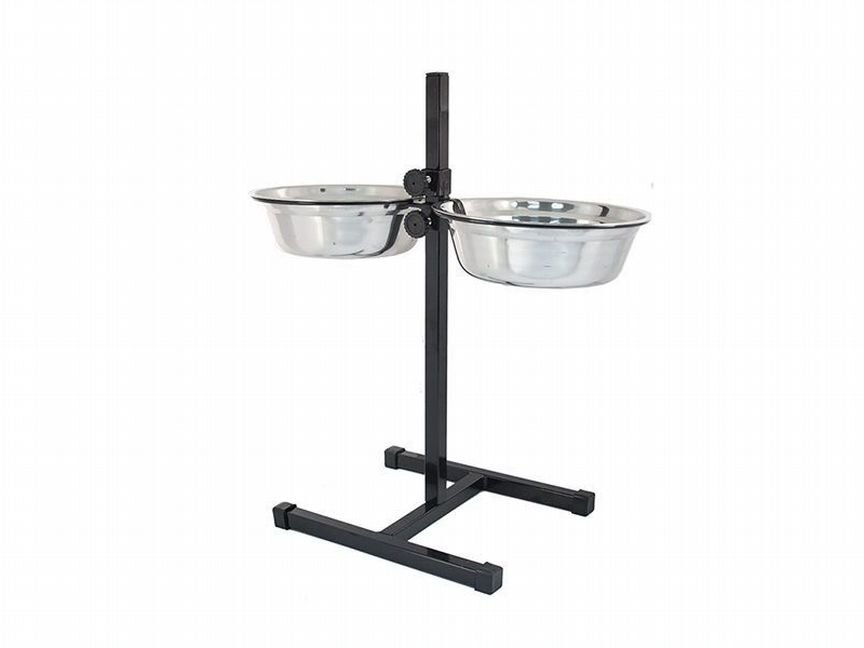 Стойка с мисками Эко 2х2,0л телескоп арт.25333