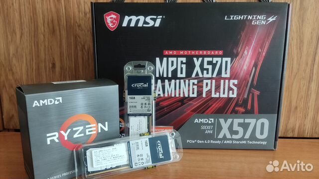 Комплект материнка MSI X570+Ryzen 7 5800X+память купить в Чернушке ...