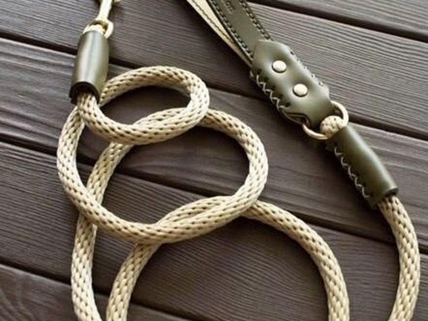 Шлейка 44 см и ошейник 2 метра для собаки